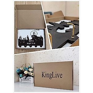 AWEHIRU Key Holder Key Hooks Wall Hanger Wall Holder Wall Décor Clothes Hooks Popular Movie Hooks for Clothing Bag Key Unique Indoor Decoration Wall Art 12inch Black