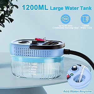 AUXCO Steam Cleaner, 1200ml High Pressure Steamer for Cleaning Handheld Steam Cleaner for Home,High-Temperature Steamer Cleaner for Car,Upholstery,Kitchen, Bathroom,Car Detailing,Grout and Tile