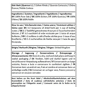 Herba Organica Oak Bark - Quercus L - Herbal Tea (100g)