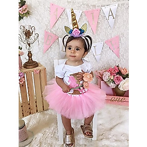 belababy Baby Girl Tutu Pink 5 Layers Dress Up Skirt, 0-24 Months, Pink