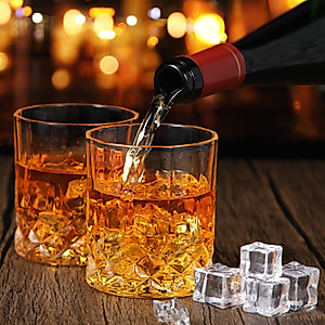 Mimorou 12 Pieces Old Fashioned Whiskey Glasses 10 oz Bourbon Glass Cocktail Glasses Rocks Glasses for Whiskey Bourbon Liquor and Cocktail Drinks Gift for Men Women Home Bar (Elegant)