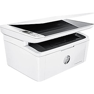 HP Laserjet Pro MFP M29w Wireless All-in-One Monochrome Laser Printer, Mobile Printing, 19ppm, Auto-On/Auto-Off, LCD Control Panel, Print Scan Copy, White, Durlyfish USB Printer Cable