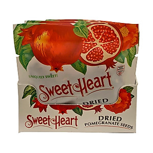 0.3 OZ. SweetHeart Dried Pomegranate Seeds Bags (Pack of 24) | All Natural, No Sugar Added | 100% Fruit | Non-GMO | Vegan | No Refrigeration Needed