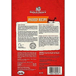 Stella & Chewy's Freeze-Dried Raw Carnivore Crunch Grass-Fed Beef Recipe Dog Treats – 3.25 oz. Bag