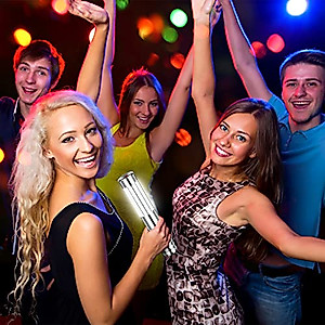 4 Pieces LED Strobe Baton Bottle Service Sparklers Bottle Service Light Bottle Handheld Light for Nightclubs Weddings Parties Activities Supplies (Silver)