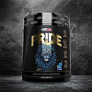EHPlabs Pride Pre Workout Supplement Powder - Full Strength Pre-Workout Energy Supplement, Sharp Focus, Epic Pumps & Faster Recovery - Blue Slushie (40 Servings)