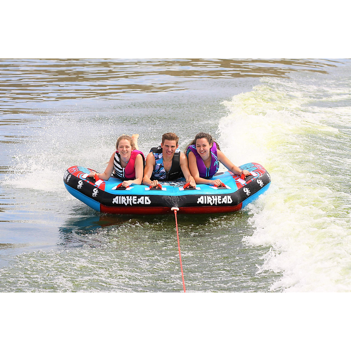Airhead Griffin 3, 1-3 Rider Towable Tube for Boating,blue