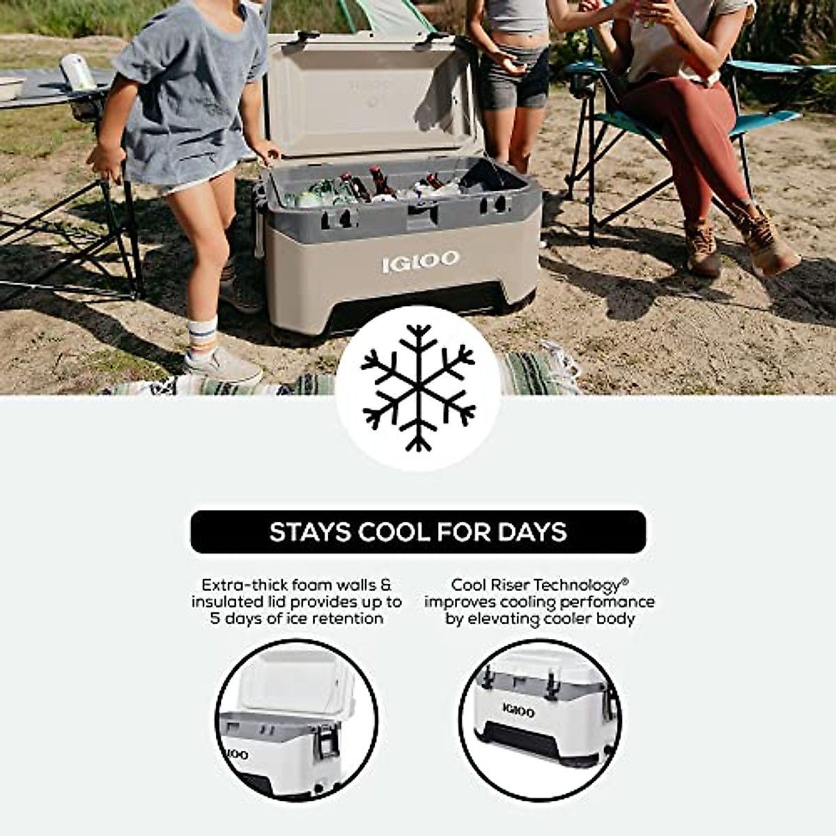 Igloo BMX, White, 72 qt