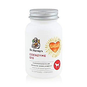 Dr. Harvey's Coenzyme Q10 - Heart & Cardiovascular Support Supplements for Dogs, 60 Capsules