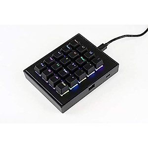 Max keyboard Falcon-20 Programmable Macropad Mechanical Keyboard, Backlit Multicolor LED, Cherry MX RGB Switch (Cherry MX RGB Brown)