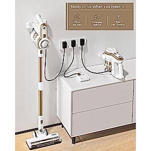 Micol Cordless Vacuum Cleaner, Lightweight Stick Vacuum with 2 Modes Powerful Suction, Max 38mins Runtime, 6 in 1 Household Vacuum Cleaner for Hard Floor