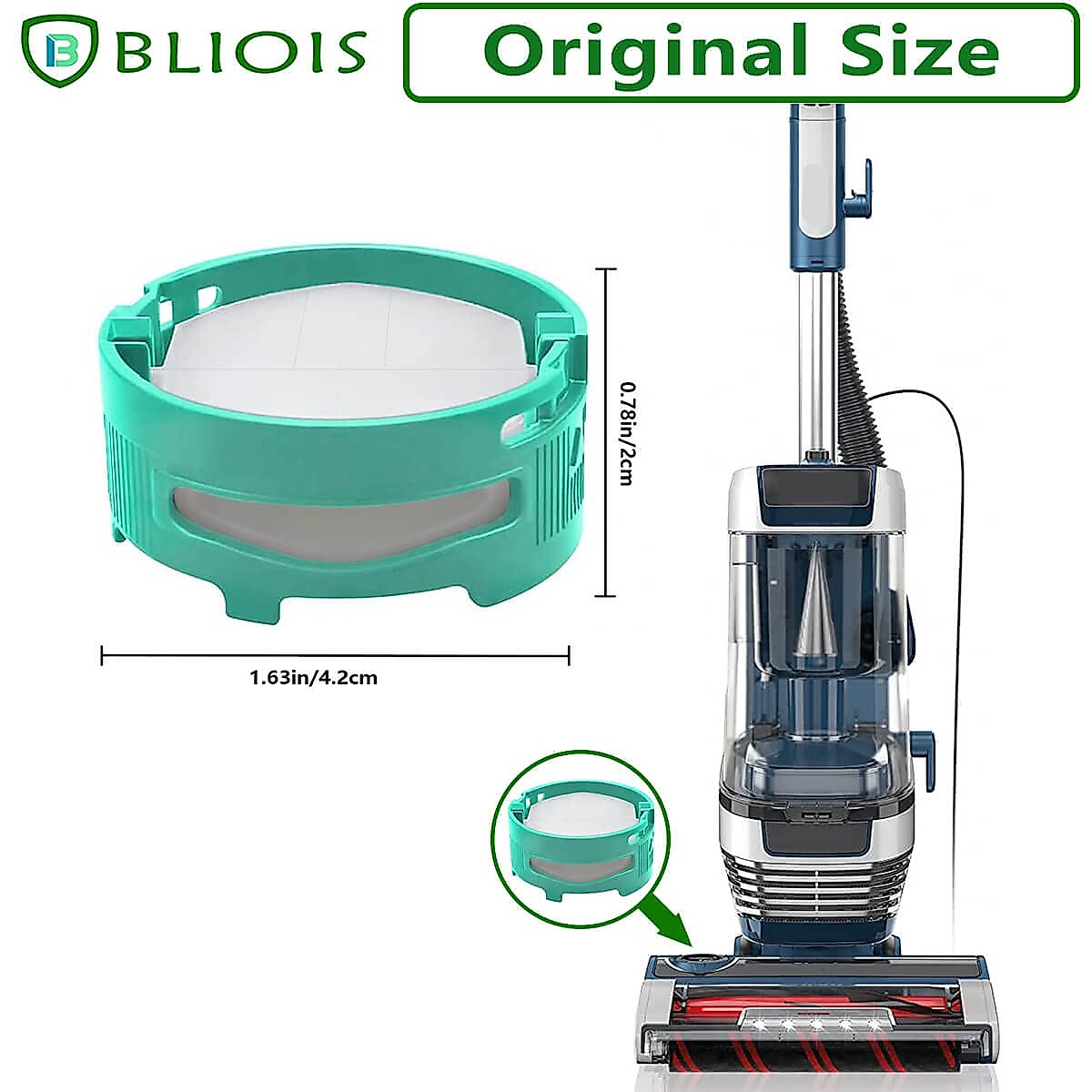 [4 Pack] Replacement for Shark Odor Neutralizer Cartridge, Odor Elimination Replacement for Shark Vacuum Cleaner Accessories AZ3002 HZ3002 And air purifier hp302. -1541fc3000,Teal