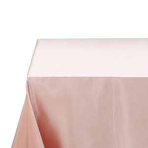 Tableclothsfactory 90x132 Rectangle Dusty Rose Wholesale Satin Tablecloth Banquet Linen Wedding Party Restaurant Tablecloth