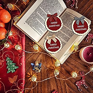 JOICE 120pcs Christmas Mini Burlap Bow Buffalo Plaid Bow for Craft，White and Black Checkered Bows Red and Black Gingham Ribbon Bows Farmhouse Home Decoration for Christmas Tree Gift Decorations (3 Colors)