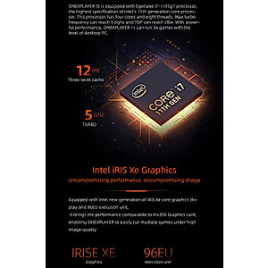 QZUKOY OneXPlayer 8.4 Inches Handheld Game 11th Core I7-1195G7 Video Game Console Windows 10 Laptop 2560x1600 Mini Pocket Ultrabook UMPC Tablet PC 16GB RAM (Core i7-1195G7 16GB/1TB)
