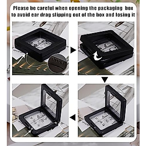 Enticera 3mm G23 Titanium Earrings for Sensitive Skin Handmade Flower Screw Back 5A+Cubic Zirconia Earrings 20g 14K Gold Hypoallergenic Nap Earrings for Helix Cartilage Piercing White