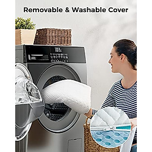 PERLECARE 3 Inch Queen Mattress Topper for Pressure Relief, Gel Memory Foam Mattress Topper for Cooling Sleep, Non-Slip Design with Removable Bamboo Cover, CertiPUR-US Certified, 10 Years Warranty