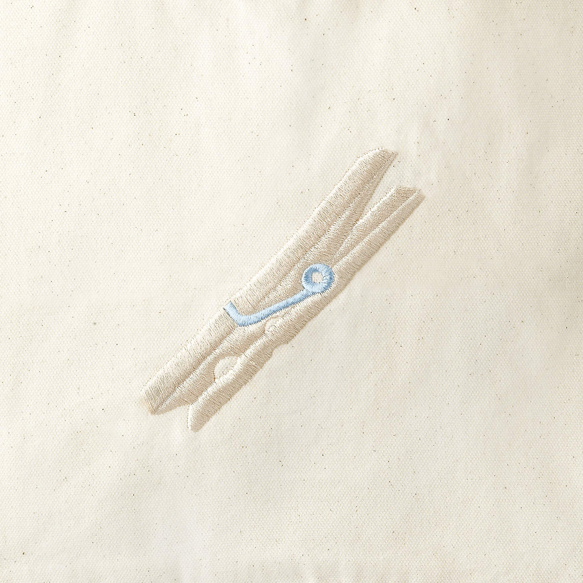 Whitmor Canvas Clothespin Bag Hanging Storage Organizer