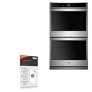 BoxWave Screen Protector Compatible with Whirlpool 30" Built-in Double Electric Convection Wall Oven - Stainless Steel - ClearTouch Anti-Glare (2-Pack), Anti-Fingerprint Matte Film Skin