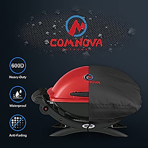 Comnova Grill Cover for Weber Q Series - 7111 BBQ Cover for Weber Q2000 and Q200 Series Gas Grill Heavy Duty & Waterproof, 33 Inch Barbecue Cover for Weber Q2200, Q2000, Q2400, Q200, Q220 and More