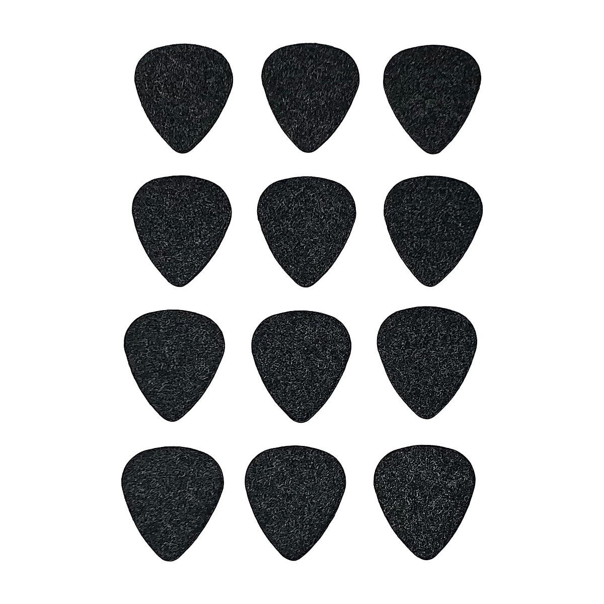 Ukulele Picks, BoloPick 12 Pack Original Recipe Black Felt Uke Picks for Ukulele, Guitar, Bass, Autoharp, Banjo