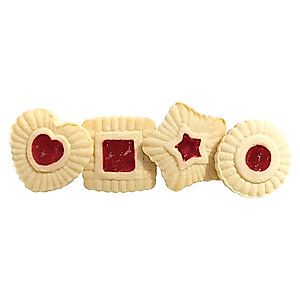 Talisman Designs Plunger Style Thumbprint and Linzer Cookie Cutters, 4 Piece Set