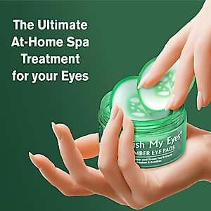 Fran Wilson Nourish My Eyes Eye Pads - Soothe Tired Eyes, Reduce Puffiness & Dark Circles, hydrates the skin around the eyes - 36 Count - Cooling & Refreshing, Instantly (Cucumber)