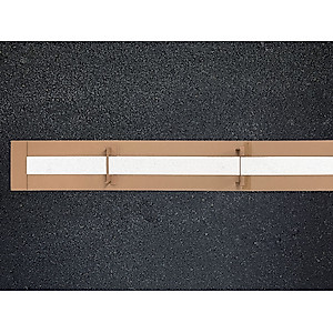 APS 4" x 18' Parking Lot Line Stencil | for Parking Lot Striping | Reusable Parking Lot Stencils for Painting | Parking Line Stencil for Parking Space | Made in USA w/Recycled Cardboard