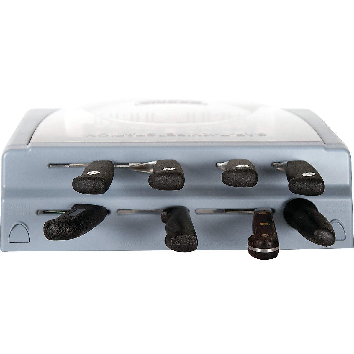 San Jamar STK1008 Saf-T-Knife Assembled Station, 15" Width x 15" Height x 4-1/4" Depth