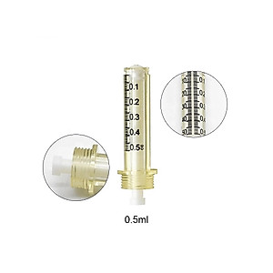 QiQiBaby Disposable 10pcs 0.5ml Empty Ampoule with 1pc Adapter Cap Replacement Parts