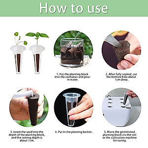 YWNYT 120Pcs Seed Pod Kit for Aerogarden, Hydroponics Garden Accessory Hydroponics Supplies with 30 Grow Basket, 30 Grow Sponges, 30 Pod Labels 30 Grow Domes, Grow Seed Starter Pods