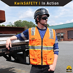 KwikSafety - Charlotte, NC - Armadillo Hard Hat [10 Cooling Vents] Type 1 Class C ANSI OSHA Hard Hats Comfortable 6 Point Suspension Safety Helmet Men Cushioned Sweatband Construction Men/Black