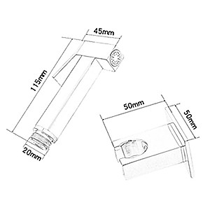 ZLOCYIVHE Cloth Diaper Sprayer Kit Bidet Attachment for Toilet Handheld Hand Shower for Toilet Set with Hose Brass No Drilling Cold Water Toilet Handheld Bidet Sprayer
