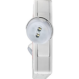 Lithonia Lighting LHQM LED R M6 Quantum White LED Exit and Emergency Light Combo with Red Letters, 180 Lumens, 120 Volts, 4 Watts,