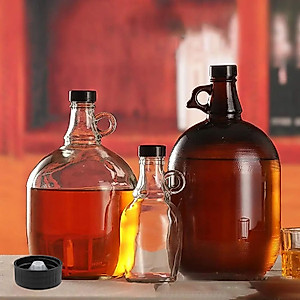 Dsjnf Phenolic Resin Covers for Daily Chemical Food and Cosmetic Bottles 24mm Black Polyester Seal Screw Caps 24PCS