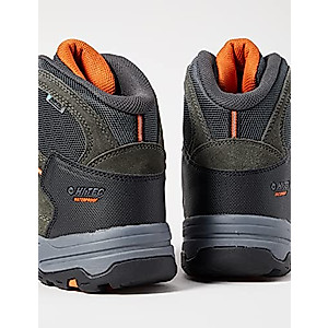 HI-TEC Men's Wide Fit Bandera II Water Proof Mens Boots in Charcoal/Graphite/Burnt Orange in Size UK 8 (EU 42/US 9)