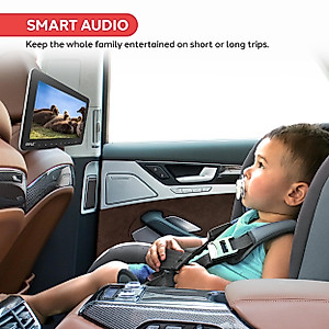 Pyle Universal Car Headrest Mount Monitor - 10.5 Inch Vehicle Multimedia CD DVD Player - Smart Audio Video Entertainment System w/HDMI & Hi-Res TV LCD Screen - includes Mounting Bracket -PLHRDVD103