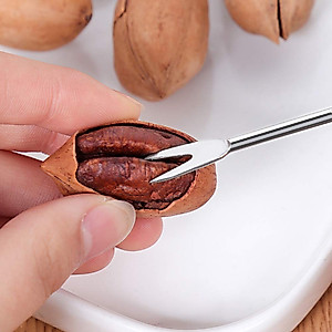 8 Pieces Seafood Tools Seafood Forks Lobster Forks Crab Forks Nut Forks Stainless Steel Seafood Forks Seafood Picks, Silver