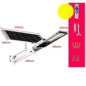 Super Bright Solar Light Dusk to Dawn Solar Street Light Country Home Outdoor Garden Light Outdoor Waterproof Wall Light with Remote Control-600w