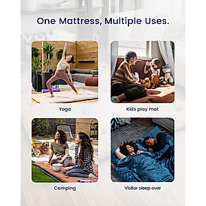 ZonLi Japanese Floor Futon Mattress Full Size 54"x 80",100% Cotton 2.5'' Thicken Tatami Mattress,Foldable Sleeping Pad,Portable Dormitory Tatami Mat,Roll Up Floor Lounger Bed for Adult (Khaki)