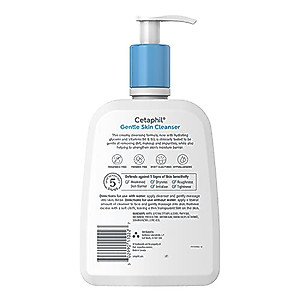 Cetaphil Face Wash, Hydrating Gentle Skin Cleanser for Dry to Normal Sensitive Skin, NEW 16 oz 2 Pack, Fragrance Free, Soap Free and Non-Foaming