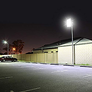 CHARON 300W LED Flood Light, 24000LM Super Bright Outdoor Security Lights with Wider Lighting Angle, 6000K Daylight White, IP66 Waterproof Outdoor Lighting for Garage, Garden, Lawn, Yard, Parking Lot