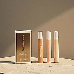 Summer Fridays Fragrance Trio Roll On Perfume Oils for Women and Men - Mood Lifting, Long Lasting - Coconut Wave, Soft Vanilla, Crisp Citrus - 0.3 Fl Oz, 3 Count (Pack of 1)