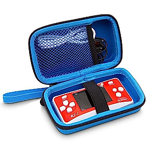 Travel Case for EASEGMER RS-8M RS-1 for HigoKids Q4 Kids Handheld Game Portable Video Game Player (Blue)