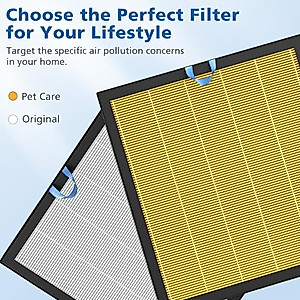 2 Pack Vital 200S Replacement Filter Compatible with LEVOIT Vital 200S Air Purifie-r, 3-in-1 H13 Grade True HEPA, High-Efficiency Activated Carbon Vital 200S-P Replacement Filter, Vital 200S-RF