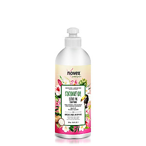 Novex Coconut Oil Leave in Conditioner, Smooth and Sily Hair, White, 10.5 Oz Bottle