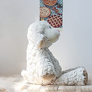 LIJIUSM Plush Toys for Kids Cartoon Velvet Animal Stuffed Toys Festival Birthday Gifts for Girls Boys (White - Sheep - 38cm)