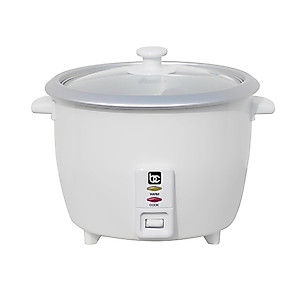 Bene Casa Rice Cooker with glass lid,10-Cup Dishwasher safe rice cooker with auto cut off, steamer rice maker with keep warm facility.