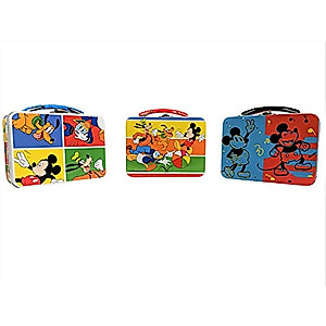 Disney 3-Pk 5.5" Tin Box Minnie Mickey Mouse & Friends Carry All