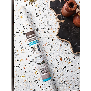 Duck 286457 EasyLiner Adhesive Laminate Surfaces Shelf Liner, Terrazzo, 20 in. x 15 ft., 6 Rolls